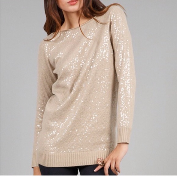 Alice + Olivia | Sweaters | Alice Olivia Scoop Neck Sweater Sparkle ...